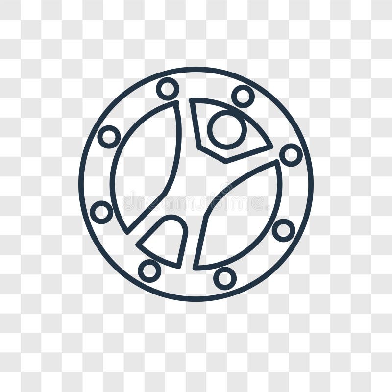 Zorbing Concept Vector Linear Icon Isolated on Transparent Background ...