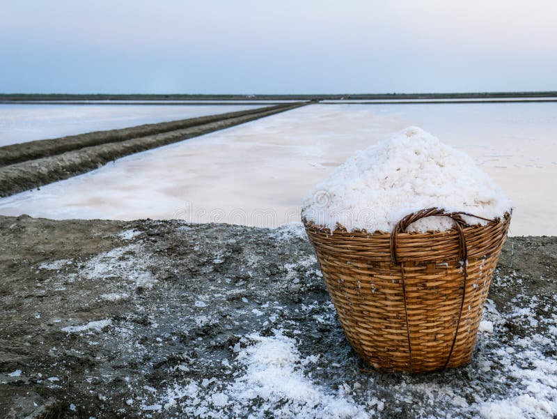 Zoute Mand Naast Zout Gebied Stock Foto - Image of verdamp, vervoer ...