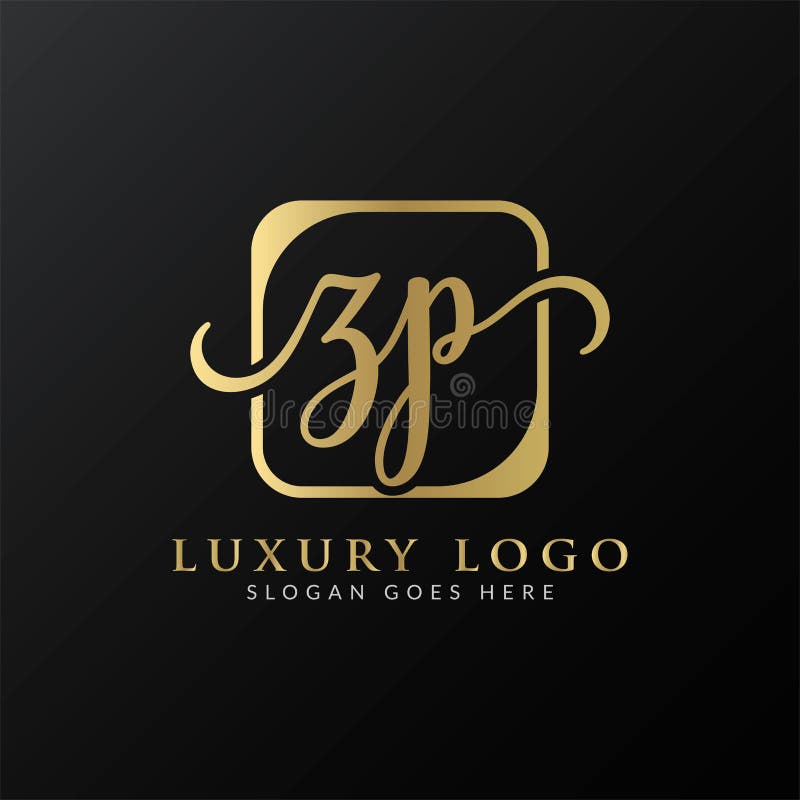 ZP Logo Design Vector Template. Initial Luxury Letter ZP Vector ...