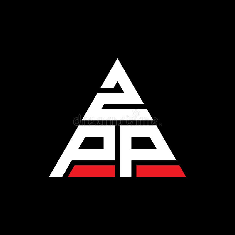 ZPP Triangle Letter Logo Design with Triangle Shape. ZPP Triangle Logo ...