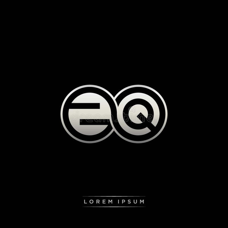 ZQ Initial Letter Linked Circle Capital Monogram Logo Modern Template ...