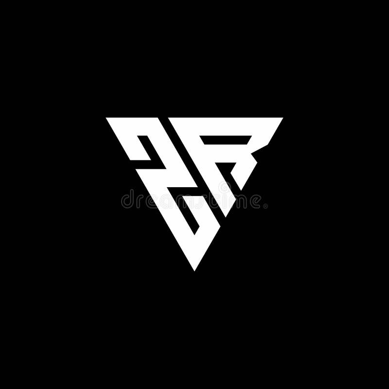 ZR Logo Letter Monogram with Triangle Shape Design Template Stock ... ZR Logo Letter Monogram with Triangle Shape Design Template Stock ...