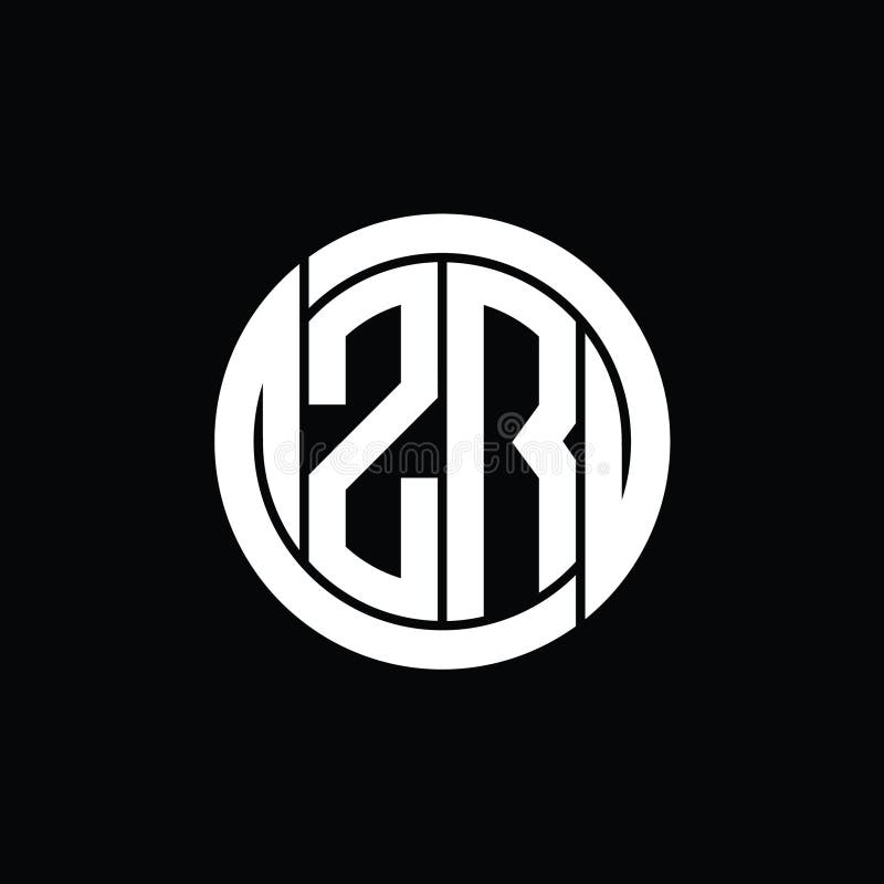 ZR Logo Monogram Shield Inside Circle Shape Vector Images Design ...