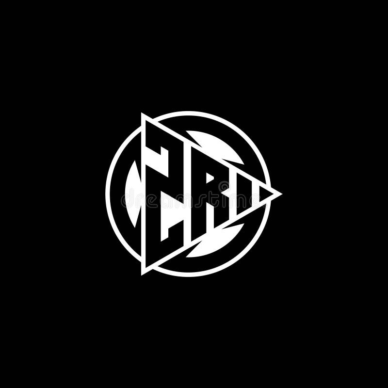 ZR Logo Monogram Triangle Play Shape Circle Rounded Stock Vector ... ZR Logo Monogram Triangle Play Shape Circle Rounded Stock Vector ...