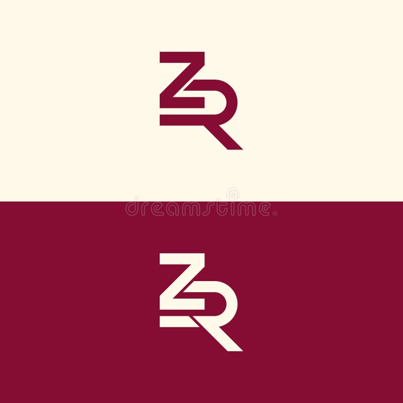 ZR RZ Abstract Vector Logo Monogram Template. Logo Template Vector ...