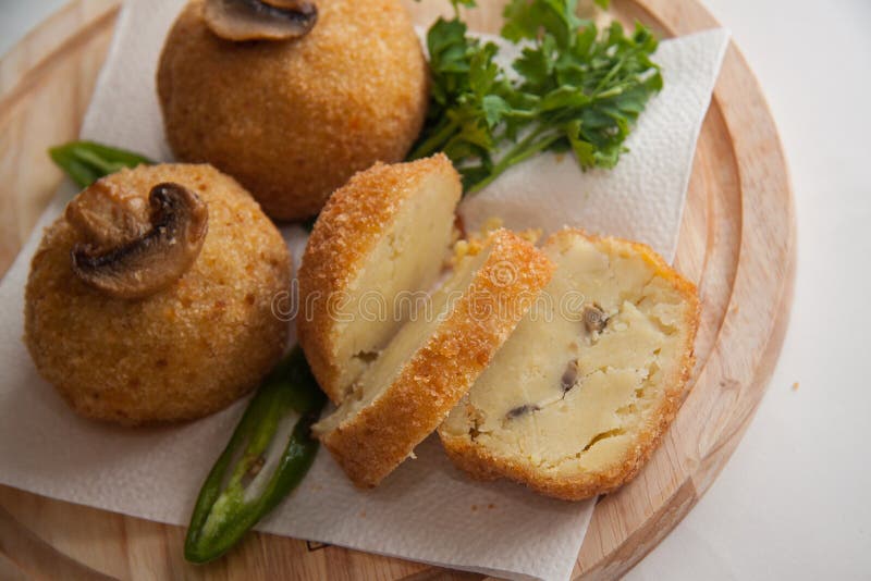 Zrazy of mashed potato stock photo. Image of nutrition - 72965902