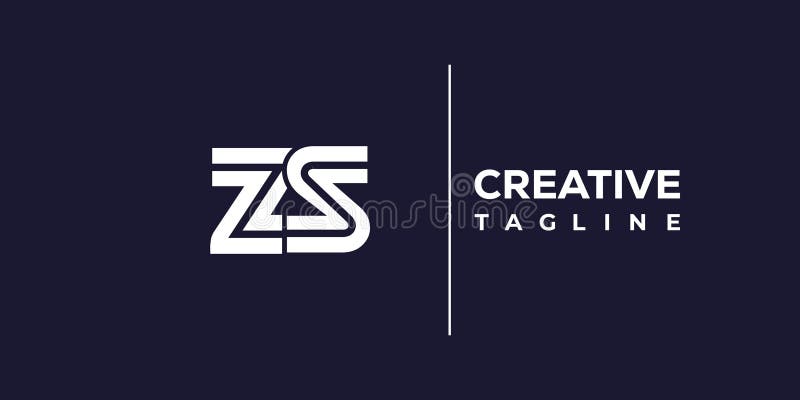 ZS abstract logo stock vector. Illustration of icon - 356196899