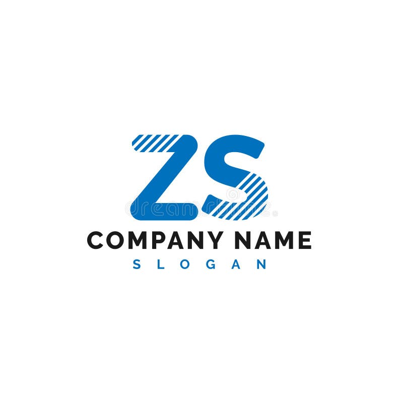 ZS Letter Logo Design. ZS Letter Logo Vector Illustration - Vector ...
