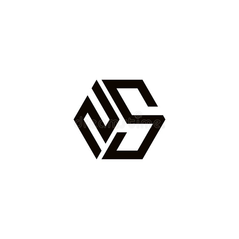 ZS Letter Logo Icon Design Template Elements Stock Vector ...