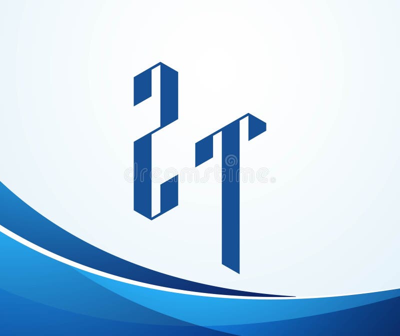 ZT Alphabet Letter Logo Design Template Elements Stock Vector ...