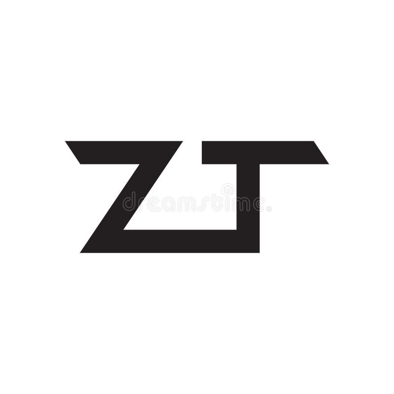 Zt Inicial Carta Vector Logo Icono Ilustración del Vector - Ilustración ...