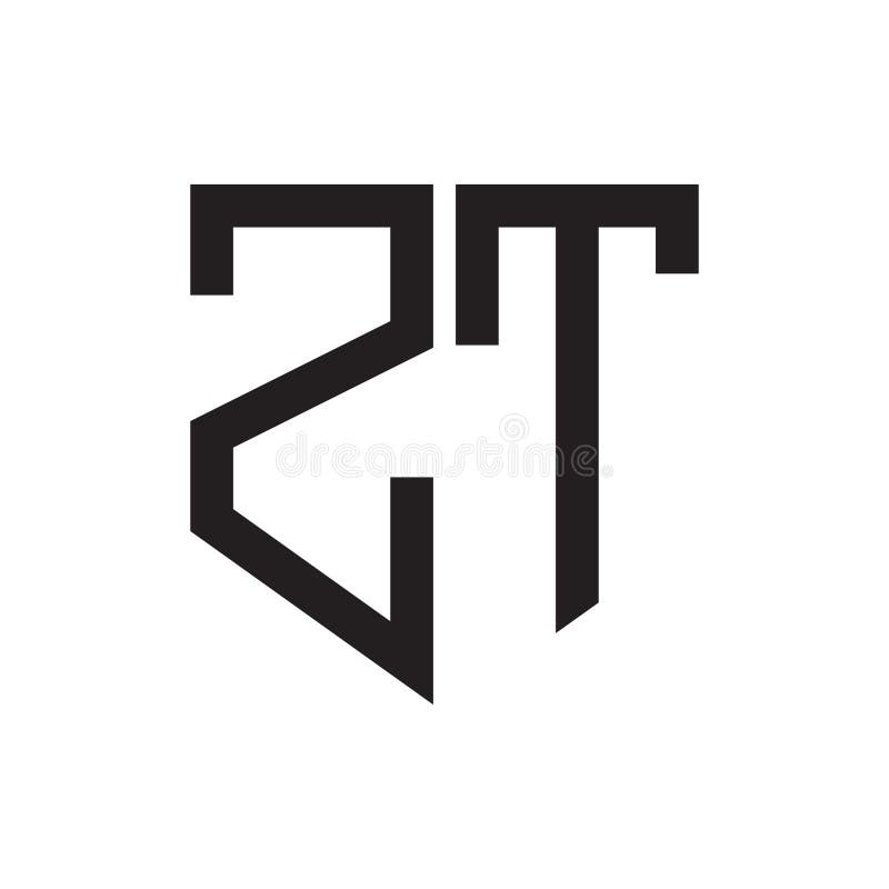 Zt Initial Letter Vector Logo Icon Stock Vector - Illustration of ...