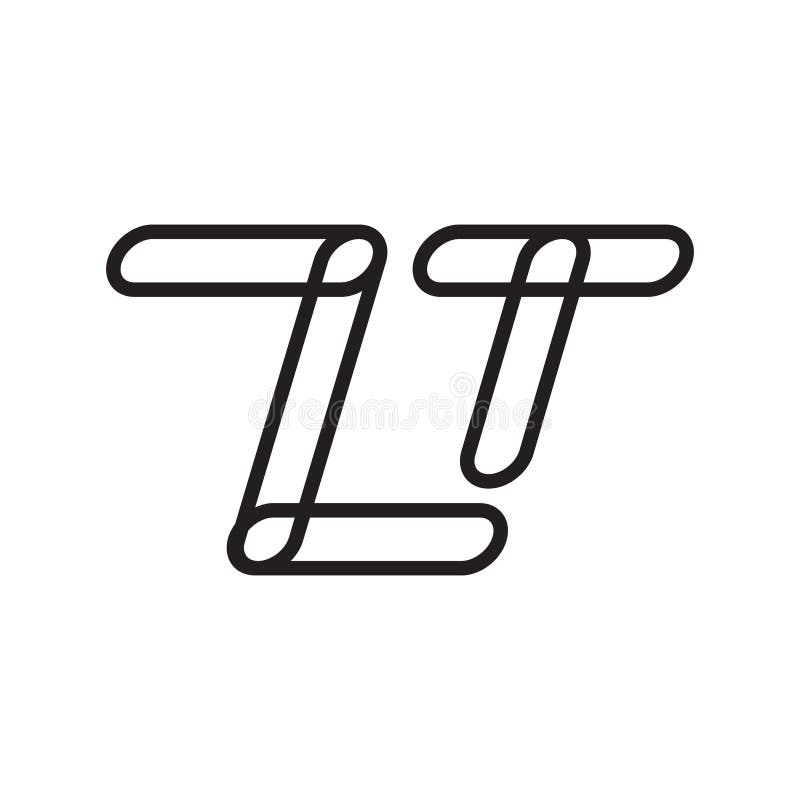 Zt Initial Letter Vector Logo Icon Stock Vector - Illustration of name ...