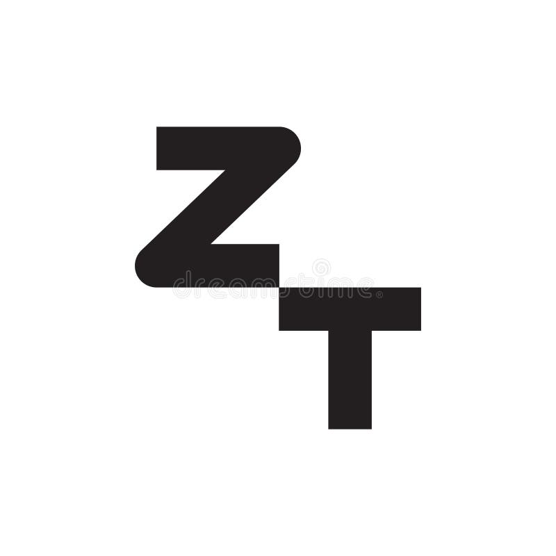 Zt Initial Letter Vector Logo Icon Stock Vector - Illustration of ...