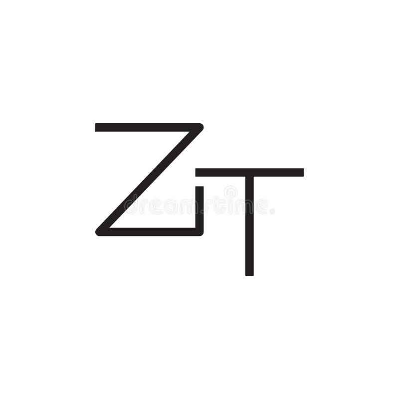 Zt Initial Letter Vector Logo Icon Stock Vector - Illustration of ...