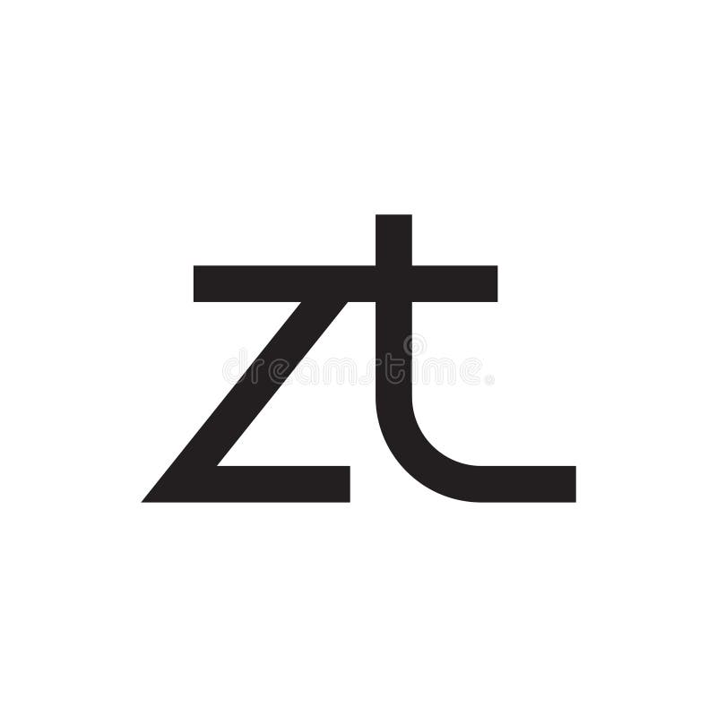 Zt Initial Letter Vector Logo Icon Stock Vector - Illustration of type ...