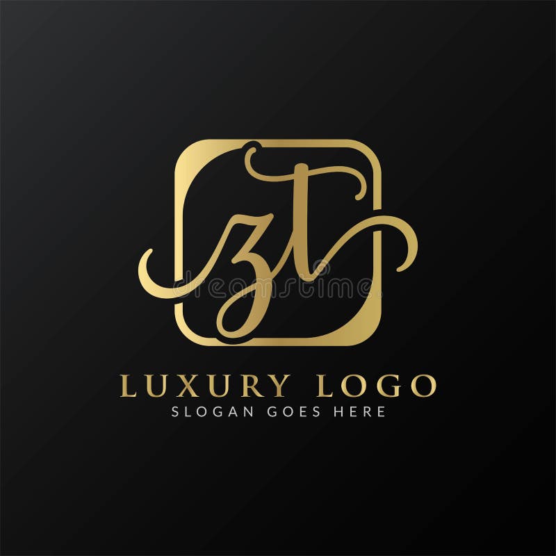 ZT Logo Design Vector Template. Initial Luxury Letter ZT Vector ...