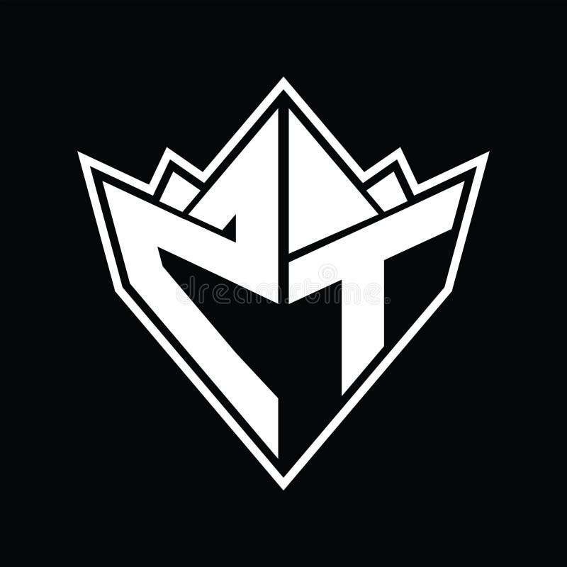 ZT Logo Monogram Design Template Stock Vector - Illustration of white ...