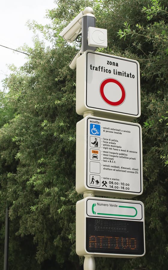 ZTL (Limited area) stock image. Image of controller, night - 61371403