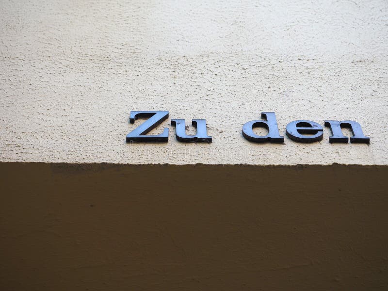 Zu den (To the editorial stock photo. Image of deutsch - 150377343