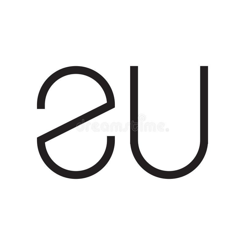 Zu Initial Letter Vector Logo Icon Stock Vector - Illustration of ...