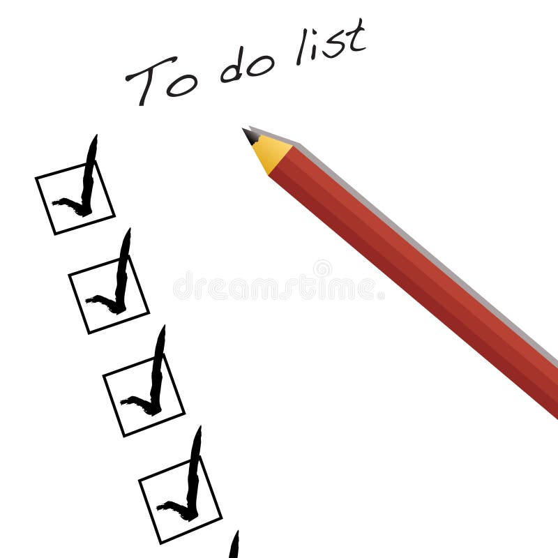 Checkliste auf Anmerkung vektor abbildung. Illustration von anmerkung ...