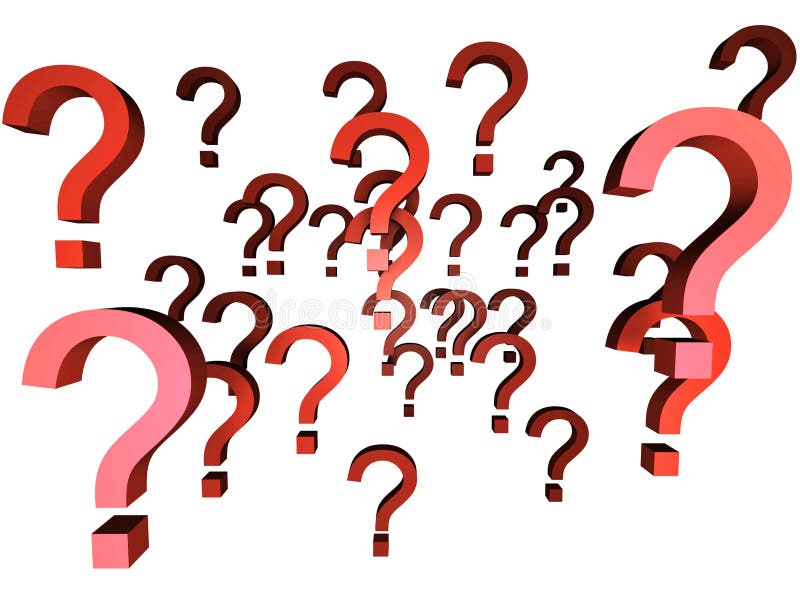 Viele Fragezeichen stock abbildung. Illustration von abbildung - 25078877