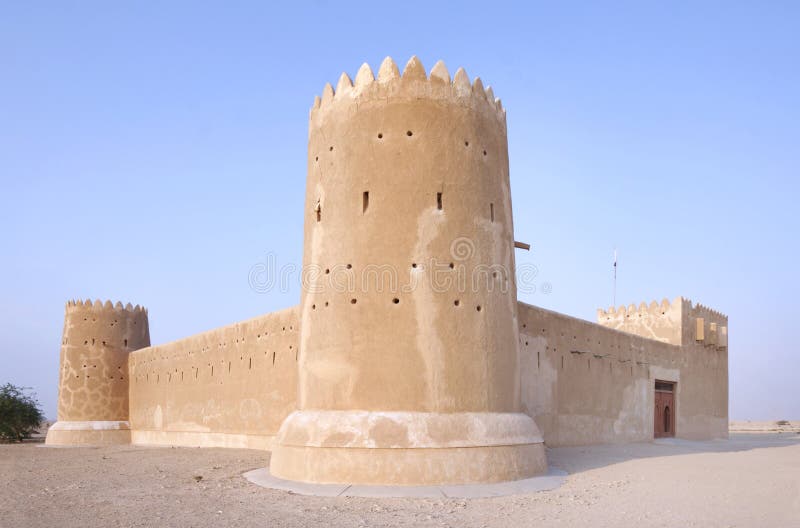 Zubarah fort in Qatar stock photo. Image of fortification - 36466696