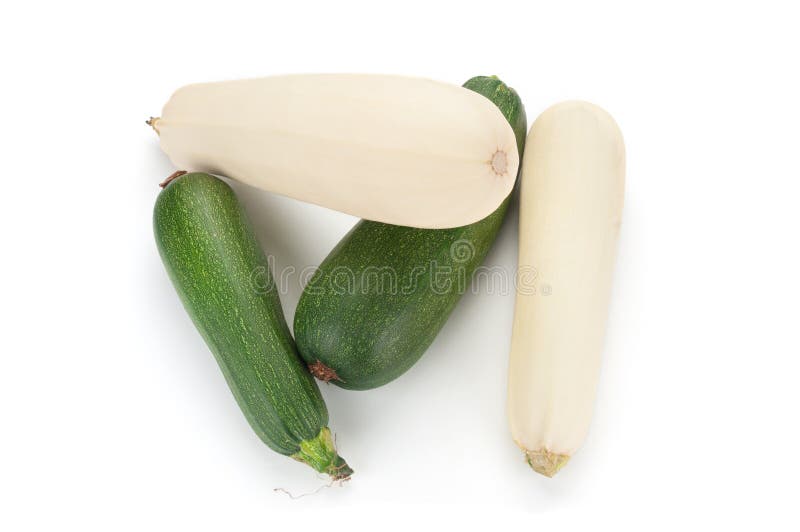 Zucchini Close Up on White Background Stock Photo - Image of vitamin ...