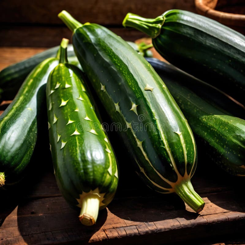 Zucchini Fresh Raw Organic Vegetable Stock Illustration - Illustration ...