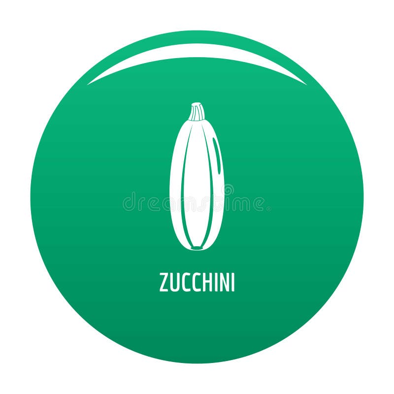 Zucchini icon vector green stock vector. Illustration of vegan - 135098209