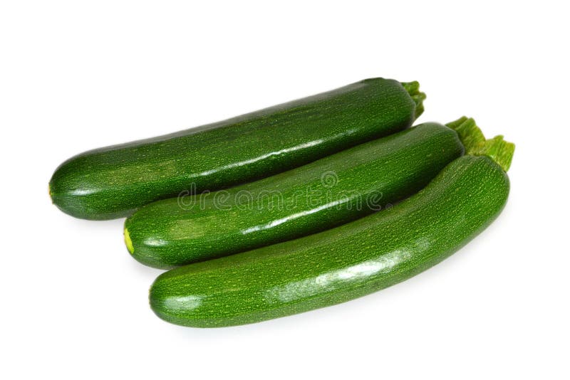 Zucchini Isolated on White Background Stock Photo - Image of studio ...