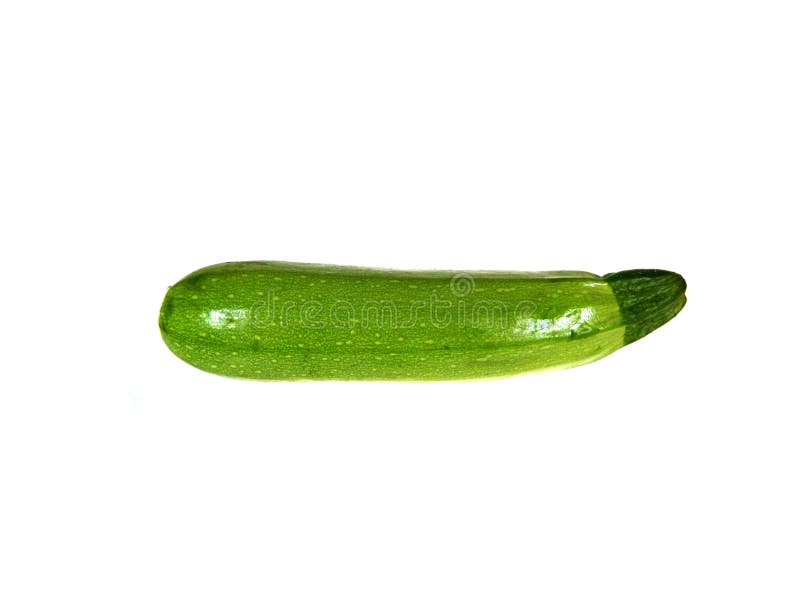 Zucchini Isolated on White Background Stock Photo - Image of vibrant ...