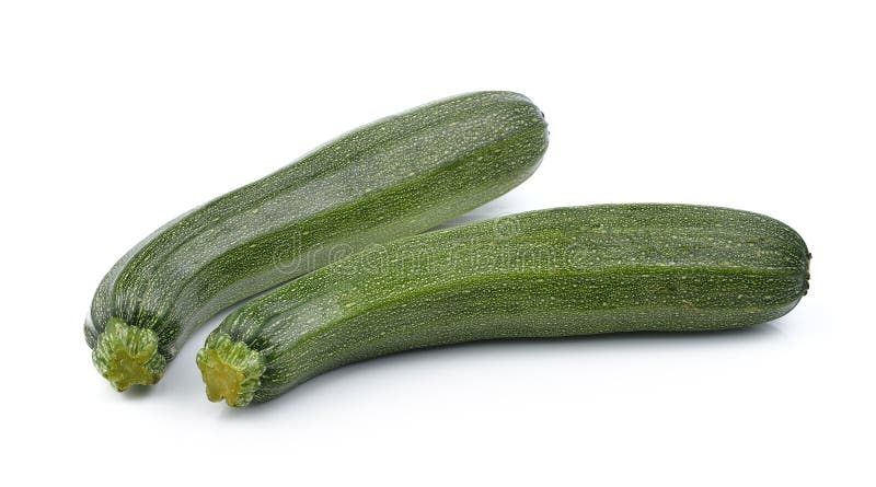 Zucchini Isolated on White Background Stock Image - Image of slices ...
