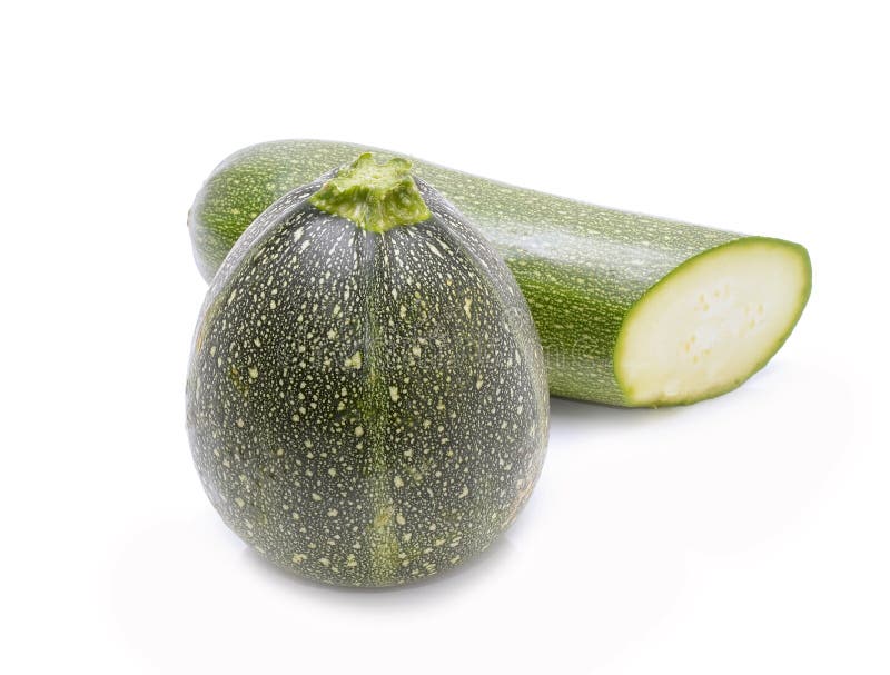 Zucchini isolated on white stock photo. Image of isolated - 54442588