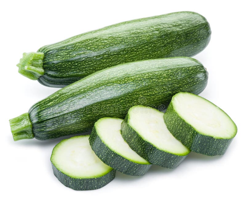 Zucchini Sobre Fondo Blanco Imagen de archivo - Imagen de crudo ...
