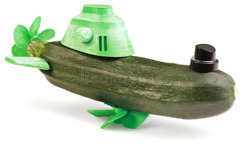 Zucchini Submarine stock image. Image of journey, boat - 47649943