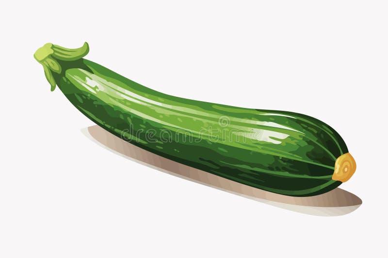 Zucchini Vector Flat Minimalistic Isolated Vector Style Illustration ...