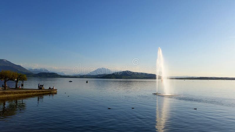Zugersee stock image. Image of switzerland, lake, schweiz - 53394149