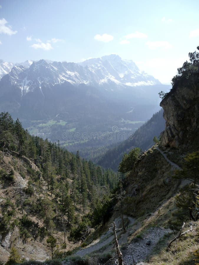 Zugspitze Massif from Kramerspitz Mountain, Bavaria, Germany Stock ...