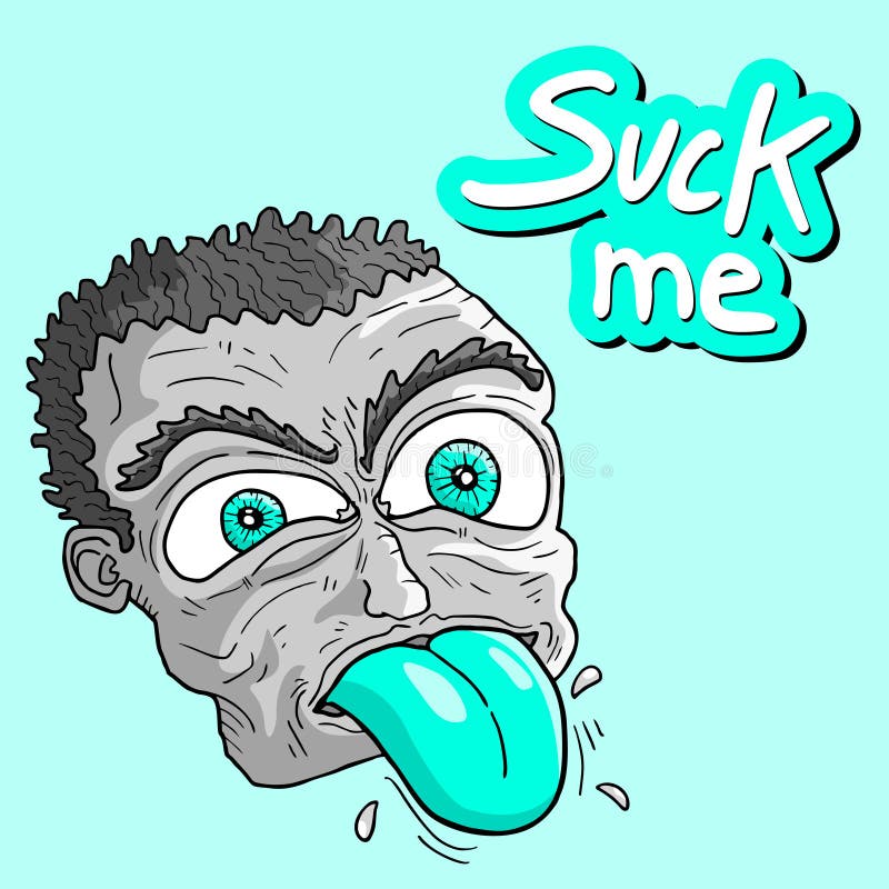 Zuig me vector illustratie. Illustration of groot, beeldverhaal - 34376302