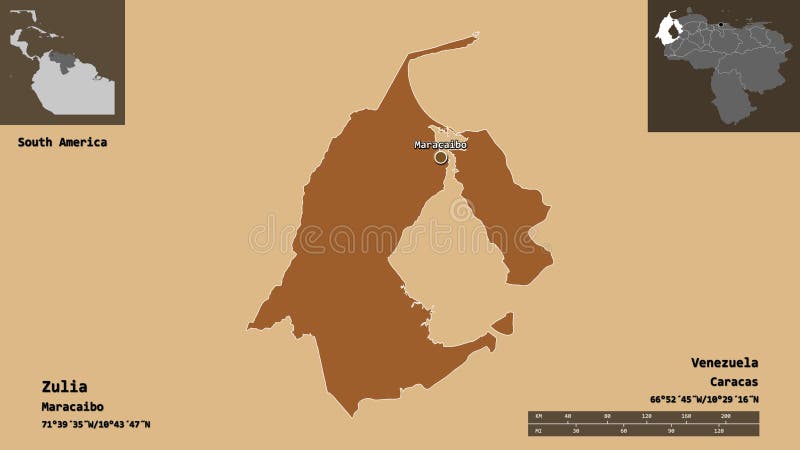 Zulia State map vector stock vector. Illustration of patriotic - 142699653