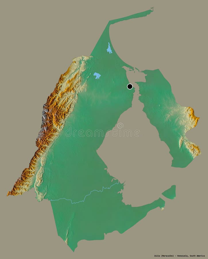 Zulia, State of Venezuela, Zoomed. Pattern Stock Illustration ...