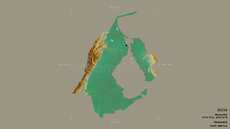 Topographic Venezuela Map Hypsometric Venezuela Elevation Tint Spectral ...