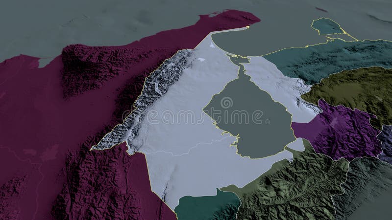 Zulia, Venezuela - Highlighted. Administrative Stock Illustration ...