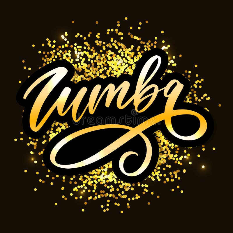 Zumba Letter Lettering Calligraphy Dance Vector Brush Stock ...