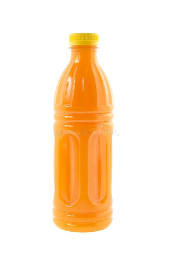 Botella Plástica De Zumo De Naranja Foto de archivo - Imagen de ...