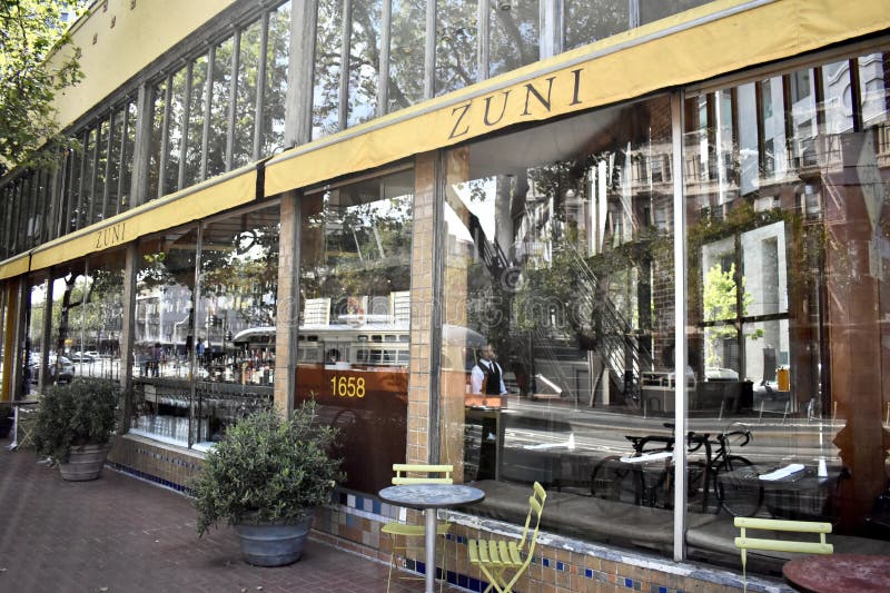 Zuni Cafe from Market Street Looking into the Back Side. Editorial ...