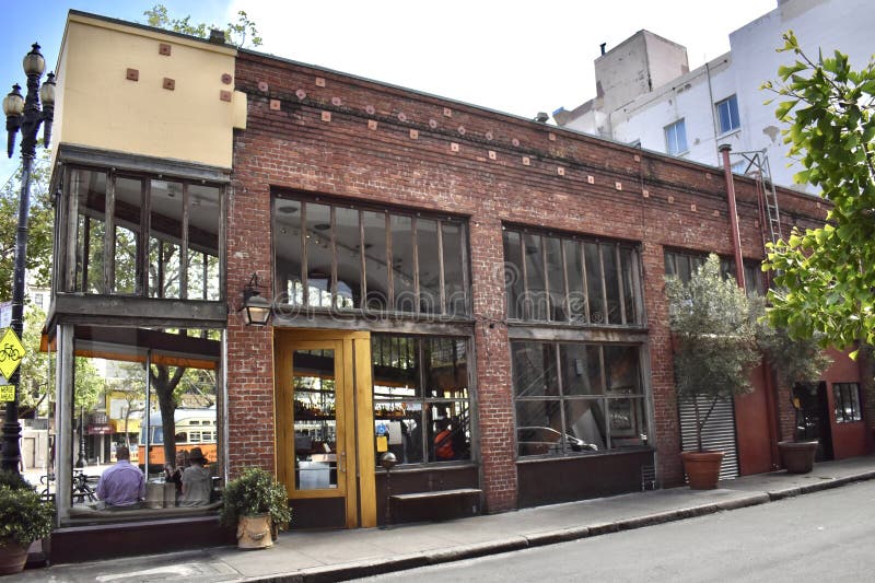 Zuni Cafe from Rose Street Looking into the Front Side. Editorial Image ...