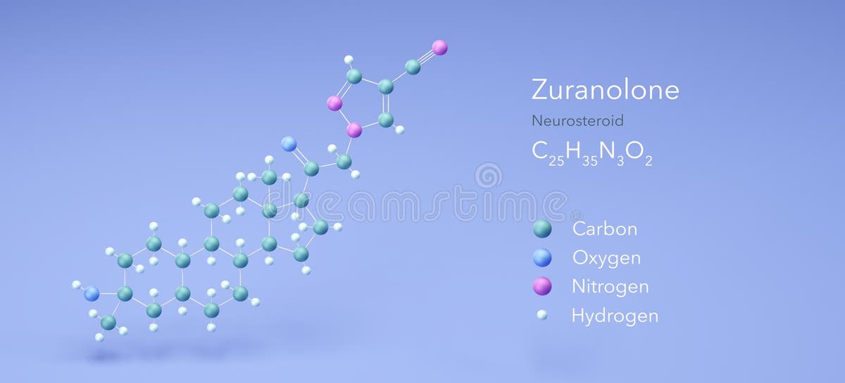 Zuranolone Molecule Stock Illustrations – 8 Zuranolone Molecule Stock ...